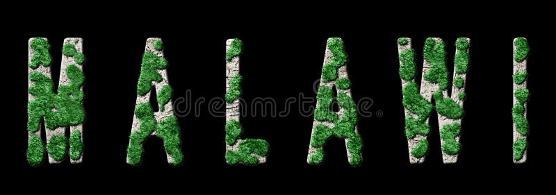 Malawi Reforestation and Climate Message, Sustainable Green Typography ...