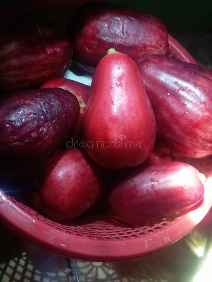 Malay Apples in Red Blood Color Stock Image - Image of vegetable, meat ...