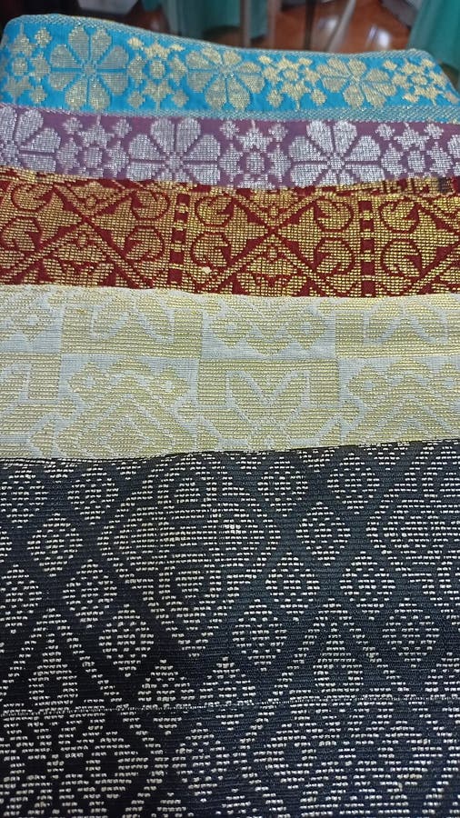 Malay Songket Batik Pattern Stock Image - Image of furniture, circle ...