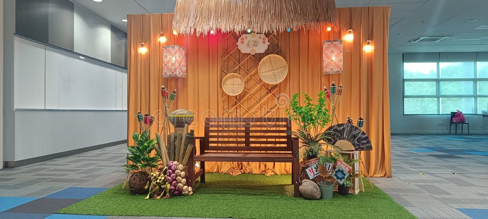 Malay Traditional House Decorations for Hari Raya Stock Photo - Image ...