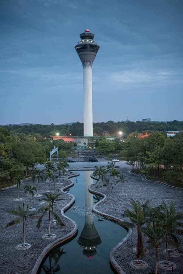 Malaysia Airport Control Tower Commanding Kuala Lumpur. Editorial ...