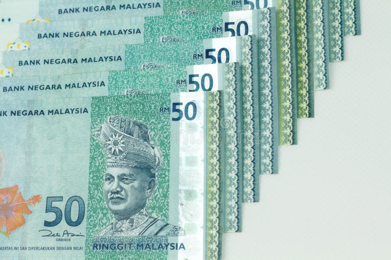 Malaysia Bank Note Isolated White Background Stock Photo - Image of ...