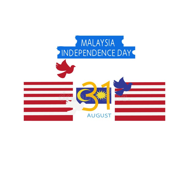 Malaysia Independence Day is Celebrated Every Year on 31 August Vector ...