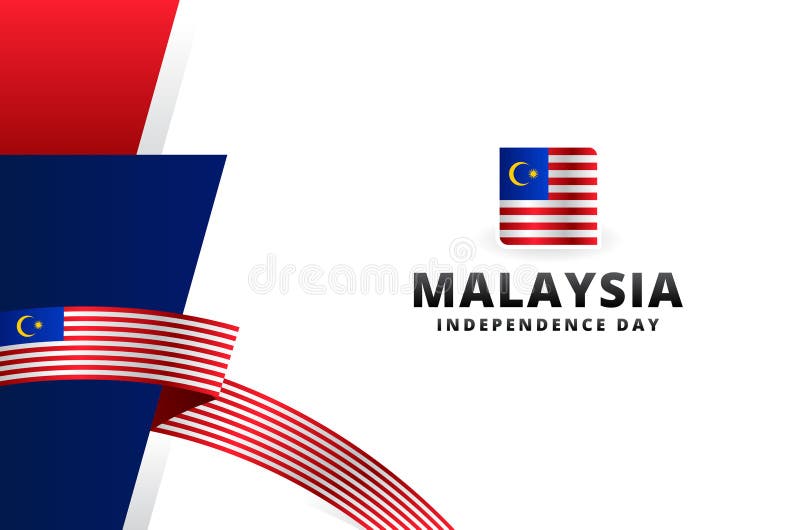 Malaysia Independence Day Design Template Stock Vector - Illustration ...