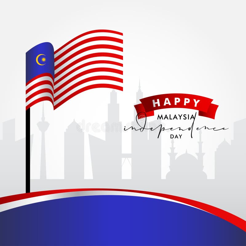 Malaysia Independence Day Vector Design Illustration for Celebrate ...
