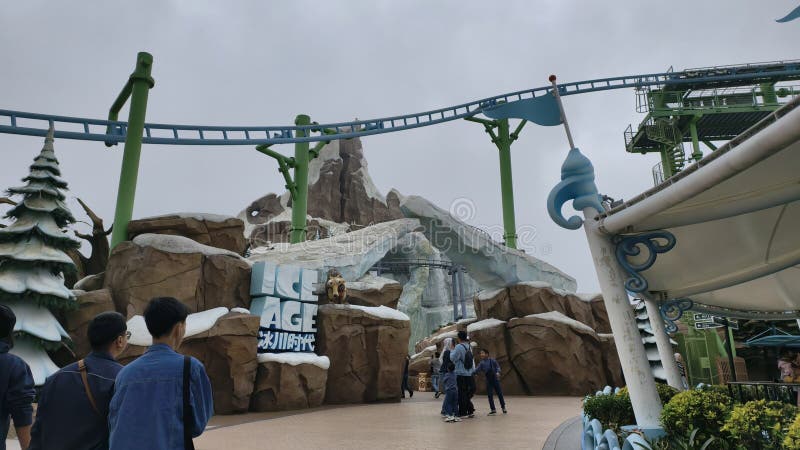 Malaysia, 30 June 2025 - Ice Age Section of Genting SkyWorlds Theme ...