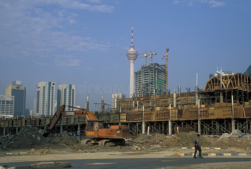 MALAYSIA KUALA LUMPUR CONSTRUCTION Editorial Photo - Image of lumpur ...