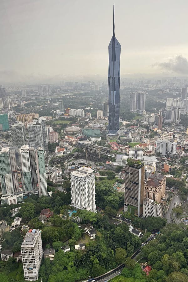 Panoramic View of Kuala Lumpur with Merdeka 118 Tower Stock Photo ...