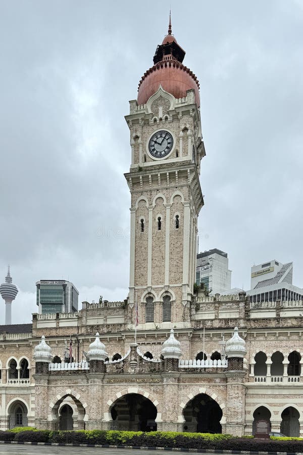 Historical Buildings with Clock Tower Near Independence Square in Kuala ...