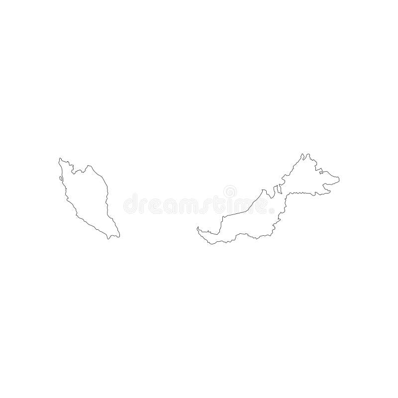 Malaysia map icon stock illustration. Illustration of atlas - 348034892