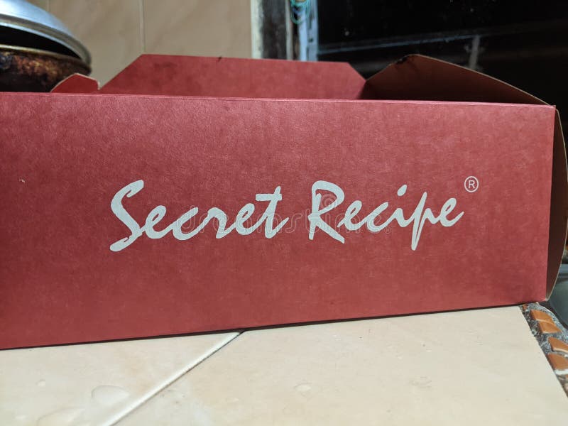 Secret Recipe Cake Box in the House Editorial Photo - Image of ...