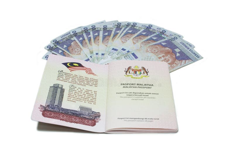 Malaysia Passport and Notes Stock Image - Image of passport, malaysia ...