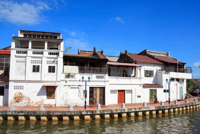 Malaysia Riverside Traditional House Stock Photo - Image of ...