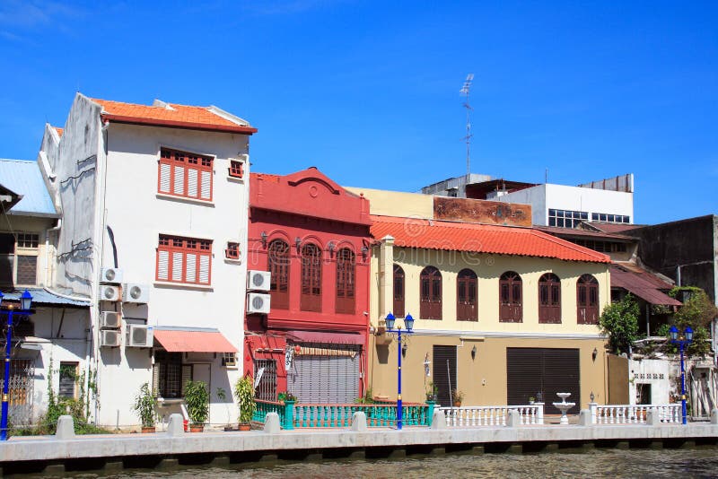 Malaysia Riverside Traditional House Stock Image - Image of river ...