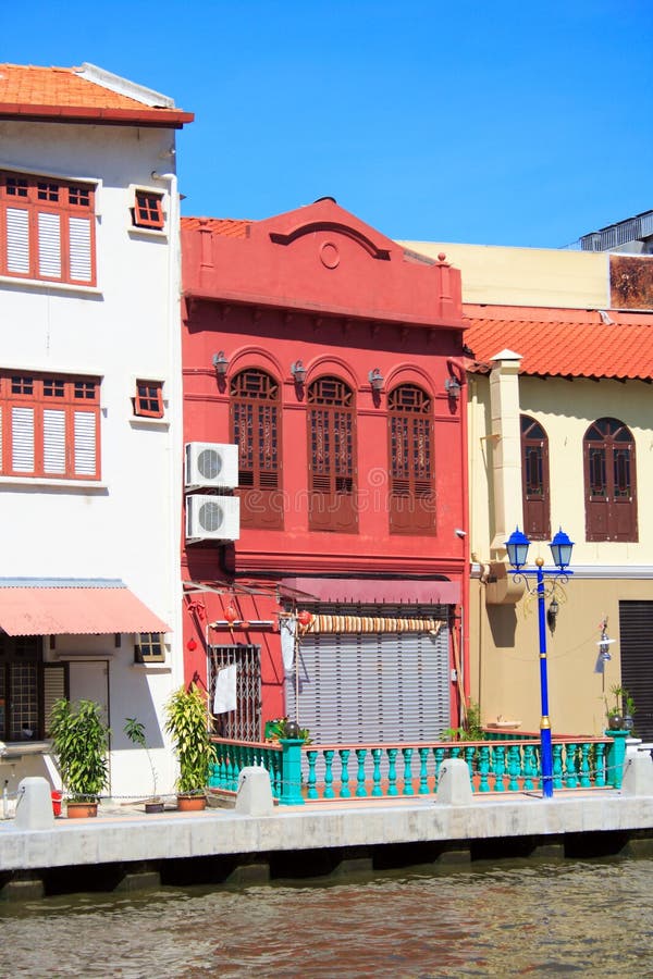 Malaysia Riverside Traditional House Stock Photo - Image of ...