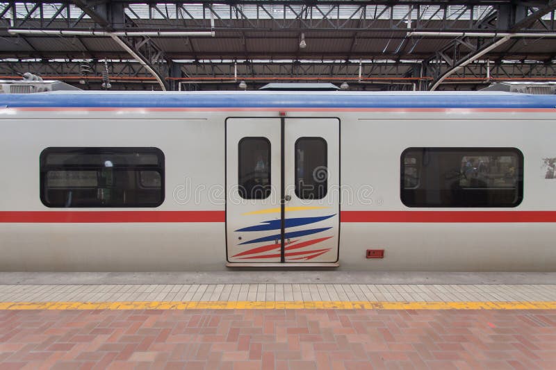 Malaysia Train Door and Windows. Stock Image - Image of electric ...