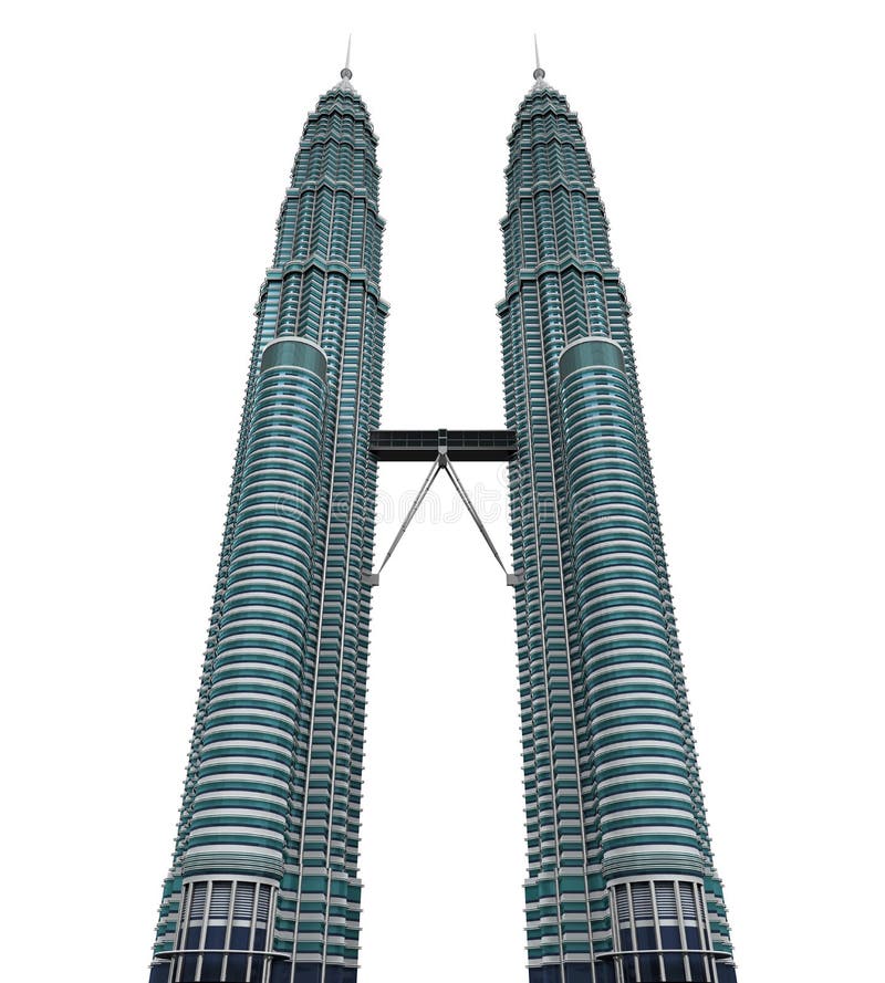 Malaysia Twin Tower stock illustration. Illustration of lumpur - 82509336