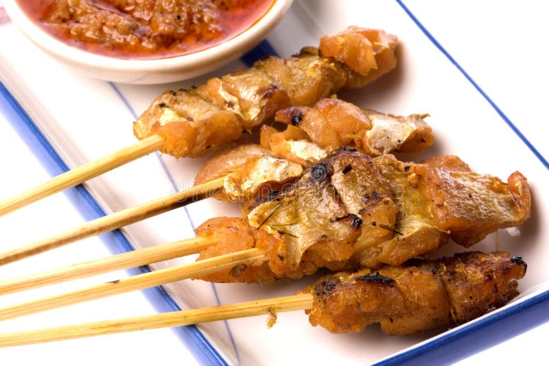 Malaysian Fish Satay stock photo. Image of malay, dish - 7001480