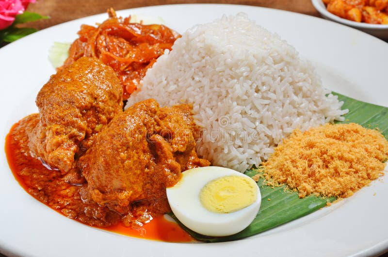 Malaysian rice dish stock image. Image of delicious, restaurant - 58375315
