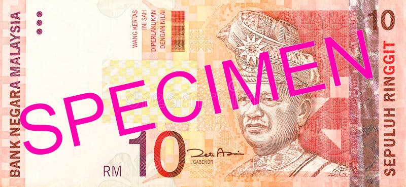 10 Malaysian Ringgit Bank Note Obverse Stock Image - Image of business ...