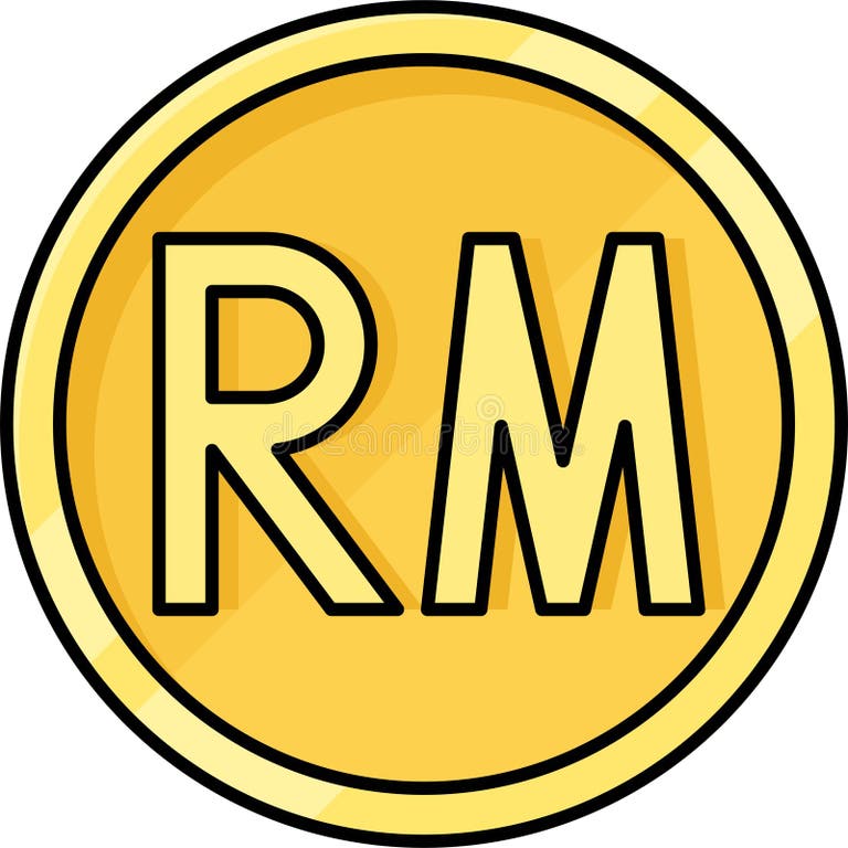 Malaysian Ringgit Coin Icon, Currency of Malaysia Stock Vector ...