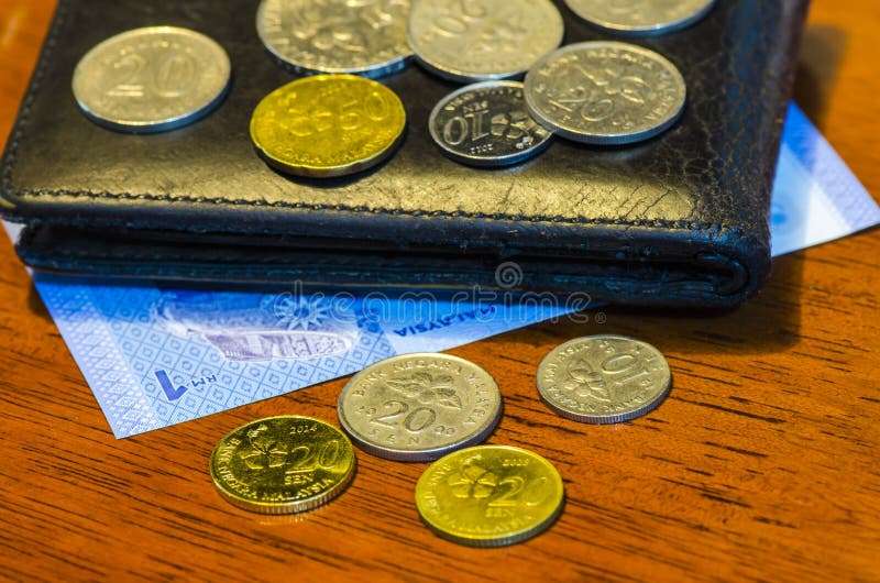 Malaysian Ringgit Coins and Notes Stock Image - Image of money, coins ...