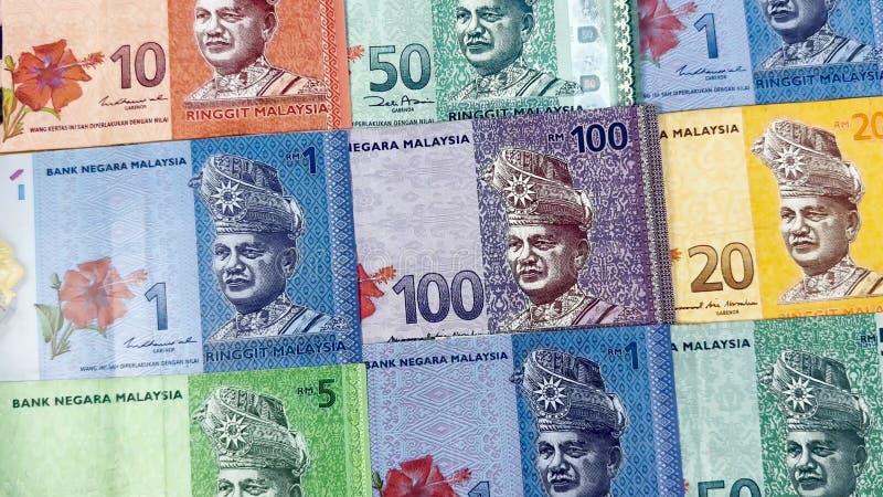 Malaysian Ringgit Colorful Notes Closeup Stock Video - Video of ...