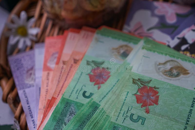 Malaysian Ringgit Money Packet Stock Image - Image of celebration ...