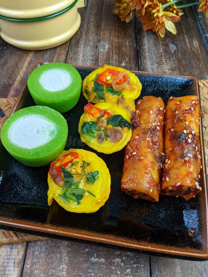 Malaysian Traditional Dish Called Kuih Stock Image - Image of meat ...