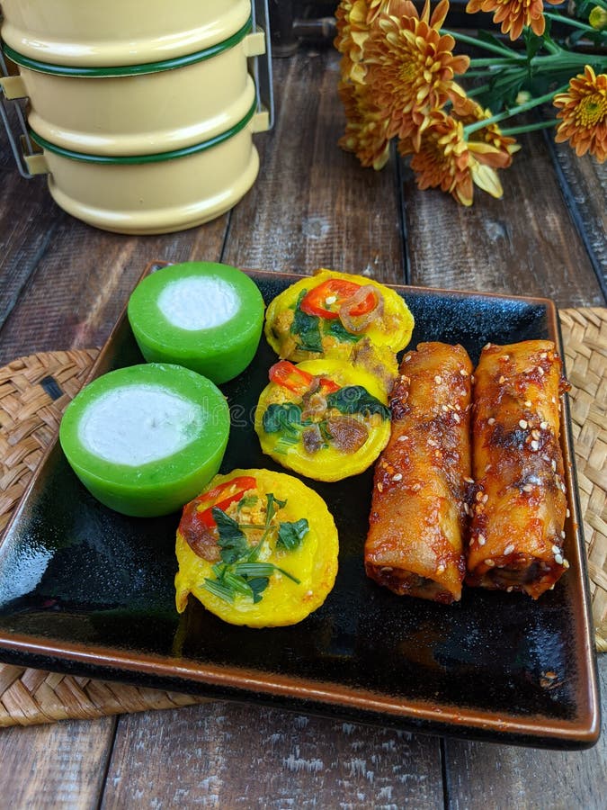 Malaysian Traditional Dish Called Kuih Stock Image - Image of baking ...