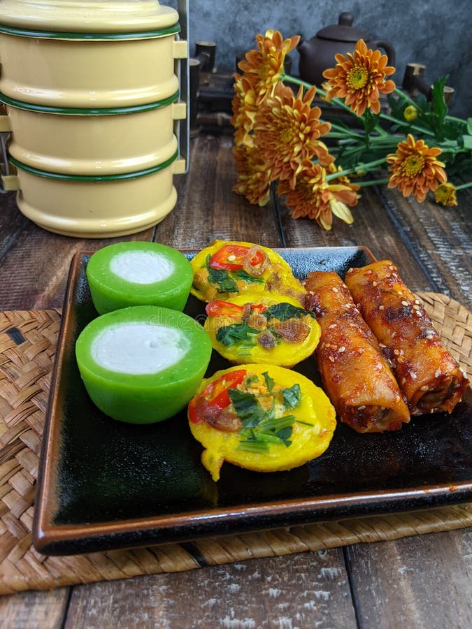 Malaysian Traditional Dish Called Kuih Stock Image - Image of meal ...