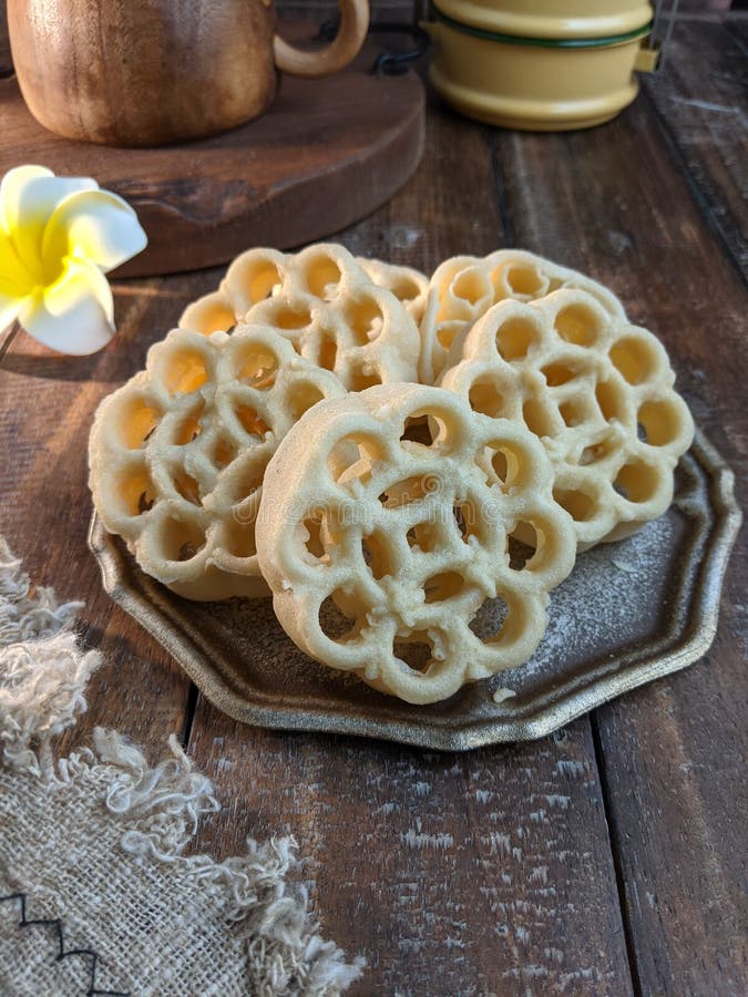 Malaysian Traditional Snacks Called Kuih Ros or Kuih Loyang Stock Image ...