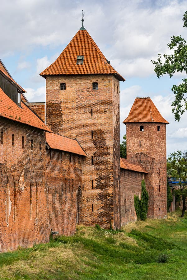 Malbork, Poland - August 17, 2021. Brick Gothic Castle Complex ...