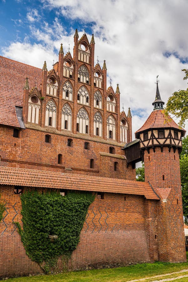 Malbork, Poland - August 17, 2021. Brick Gothic Castle Complex ...