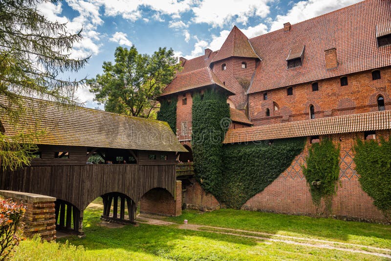 Malbork, Poland - August 17, 2021. Brick Gothic Castle Complex ...