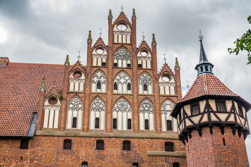 Malbork, Poland - August 17, 2021. Brick Gothic Castle Complex ...
