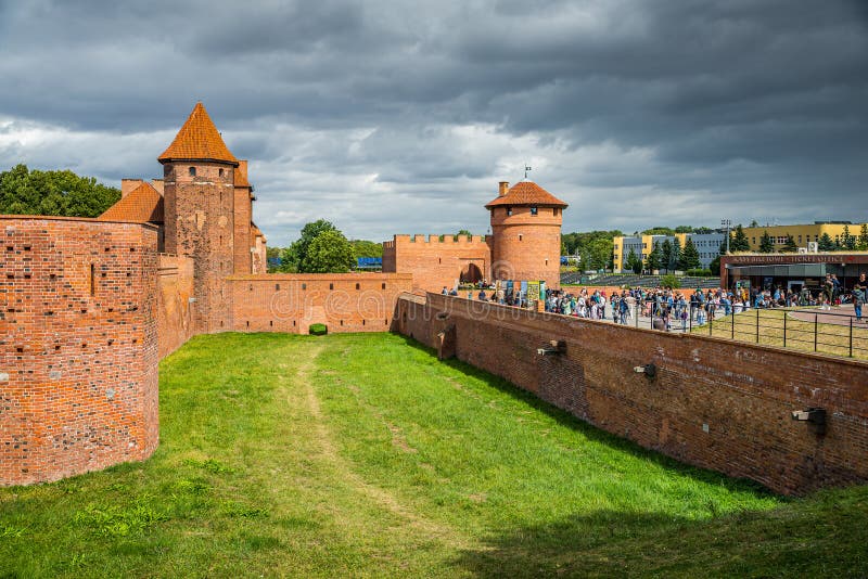 Malbork, Poland - August 17, 2021. Brick Gothic Castle Complex ...