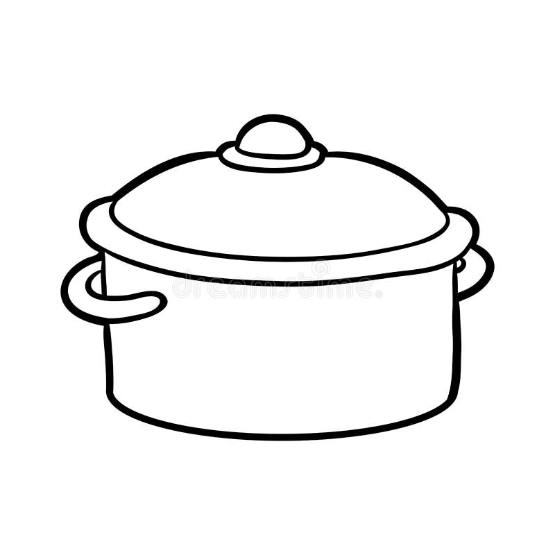 Malbuch, Topf vektor abbildung. Illustration von färbung - 97427064