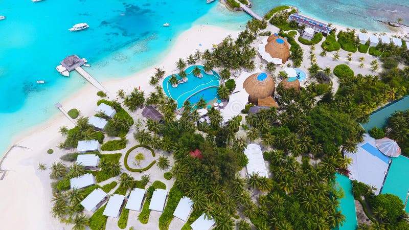 Maldives aerial view stock image. Image of leisure, clearwater - 88361885