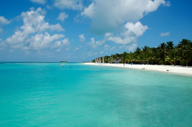Maldives Beach stock image. Image of atoll, honeymoon - 7506009