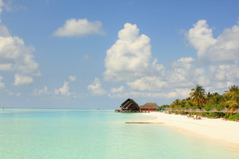 Maldives Beach view02 stock photo. Image of seaside, travel - 43069048