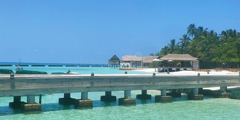 Maldives Island stock image. Image of summer, reef, ocean - 147844155