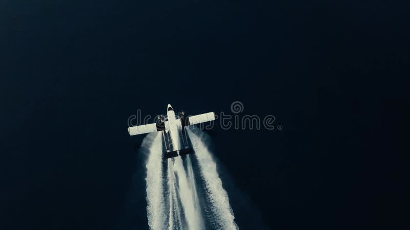 Aero Frame with Maldives, the Plane Takes Off from the Water Stock ...