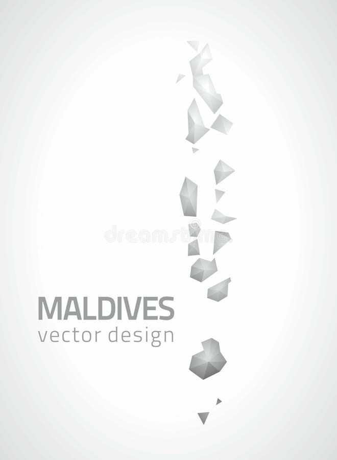 Maldives Polygonal Triangle Grey and Silver Vector Map Stock Vector ... Maldives Polygonal Triangle Grey and Silver Vector Map Stock Vector ...