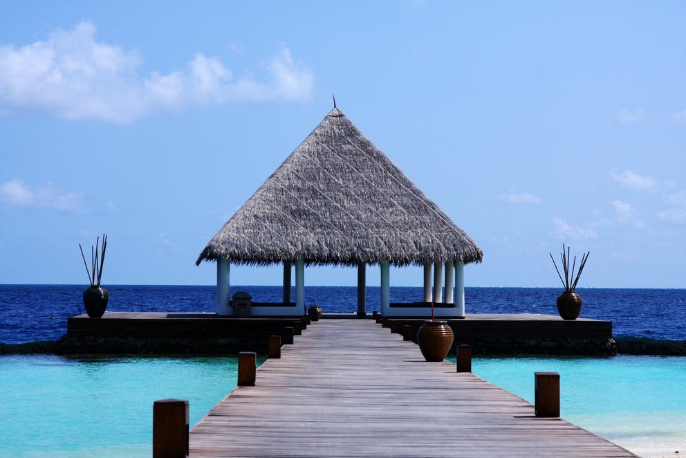 Maldives resort stock image. Image of home, deep, waterhouse - 6196749
