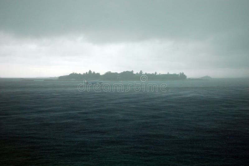 Storm in tropical island stock image. Image of maldives - 3608839