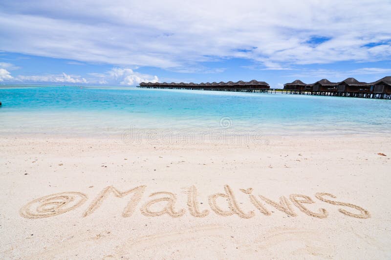 Maldives-Strand stockfoto. Bild von karibisch, malediven - 14749022