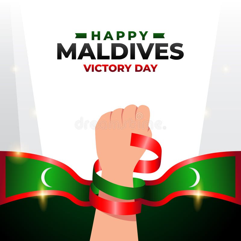 Maldives Victory Day Design Illustration Collection Stock Vector ...