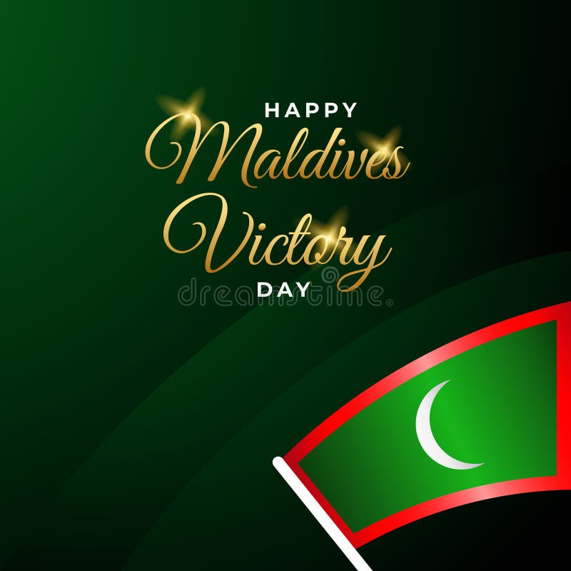 Maldives Victory Day Design Illustration Collection Stock Vector ...