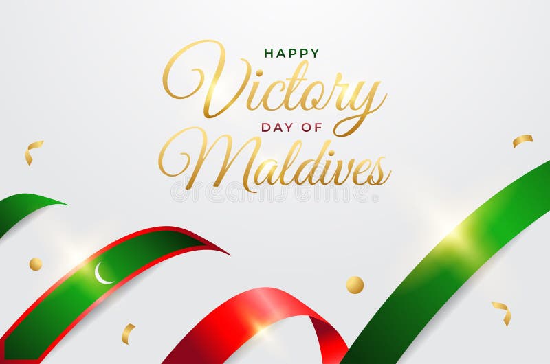 Maldives Victory Day Design Illustration Collection Stock Vector ...